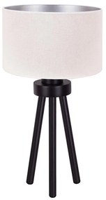 Duolla - Stolní lampa LYON 1xE27/15W/230V pr. 30 cm krémová
