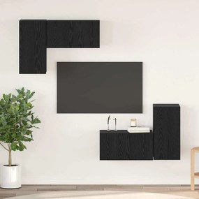 Sestava TV skříněk 4 ks Černý dub Kompozitní dřevo 3393268