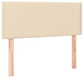 Box spring postel s matrací krémová 80 x 200 cm textil,  3139934