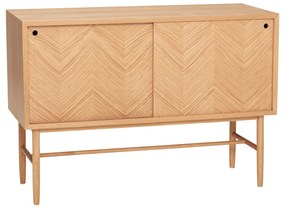 HÜBSCH Dřevěná komoda HERRINGBONE 100x70 cm 880915F