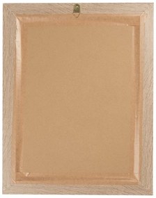 Zrcadlo ve světle hnědém rámu imitace dřeva – 37x2x47 cm