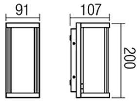 Redo 9106 nástěnné svítidlo Vitra matně bílé, E27, 20cm