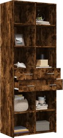Skříň highboard kouřový dub 70 x 42,5 x 185 cm kompozitní dřevo 3281466