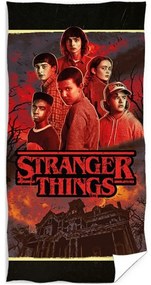 Bavlněná osuška Stranger Things - motiv Season 4 - 100% bavlna, froté s gramáží 320 gr./m² - 70 x 140 cm