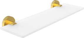 Nimco Unix - Polička, délka 40 cm, sklo/kartáčovaná zlatá UNZ 13091B-40-Z