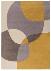 Okrově žlutý vlněný koberec 170x120 cm Glow - Flair Rugs