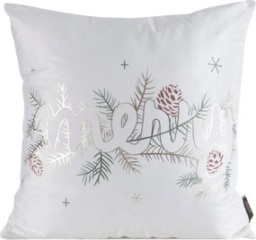 VÁNOČNÍ DEKORAČNÍ POVLAK NA POLŠTÁŘ MERRY1 45X45 CM VZOROVANÝ