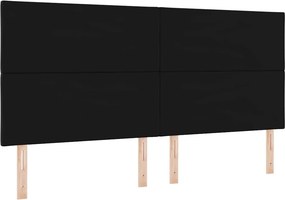 Čelo postele Černý 200 cm samet 3337960