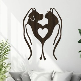 dřevo života Dřevěná dekorace Zvířecí vděčnost Zvolte rozměr (cm): 30x40, Zvolte barvu dekoru: Wenge
