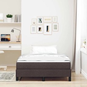 Postel s boxspringem Tmavě hnědá 120 x 200 cm textil 3398482