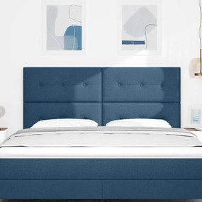 Výškově nastavitelné čelo postele s čelo Modrá 180 cm textil 3337853