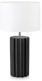 Černá stolní lampa Markslöjd Column, výška 44 cm