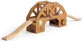 Bigjigs Rail Dřevěný padající most / od 3 let