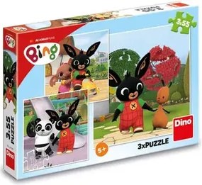DINO Bing si hraje / 3 x 55 dílků  / od: 5 let