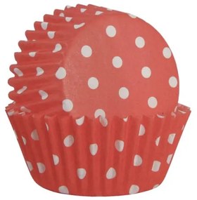 Košíčky na muffiny červené s puntíkem 60 ks
