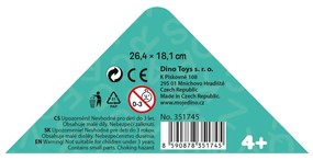 Dino Puzzle triangl Kocour v botách 24 dílků