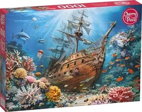 CHERRY PAZZI Puzzle Potopený poklad / 1000 dílků / 70 × 50 cm
