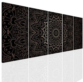 Malvis ® Obraz Mandala bronzová Velikost: 200x90 cm