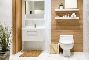 Bambusová koupelnová podložka 50x80 cm světle hnědá