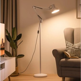 BRILAGI - Flexibilní stojací lampa TASKER 1xE27/60W/230V 184 cm bílá