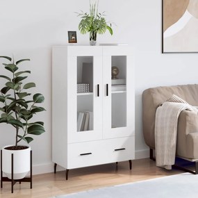 Skříň highboard bílá 69,5 x 31 x 115 cm kompozitní dřevo
