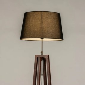 Stojací designová lampa Paola Black and Dark Brown