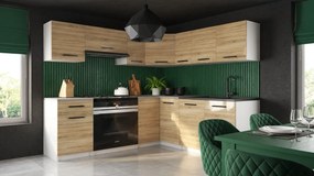 Kuchyňská linka Belini 360 cm dub sonoma s pracovní deskou Lidiauniqa2  TOR LIDIAUNIQA2/4/WT/DS/0/B1