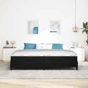 Postel s boxspringem s matrací Černá 200 x 200 cm textil 3398715