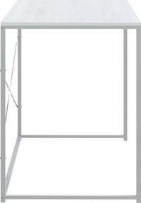 vidaXL Počítačový stůl 110 x 60 x 70 cm dřevotříska [30209] Barva: bílá a dub