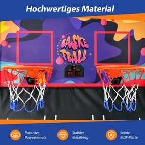 Costway 8 v 1 Basketbalový stroj Skládací elektrický stojan na basketbalový míč