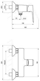 Ravak X070474 - Sprchová baterie LIFE lesklý chrom