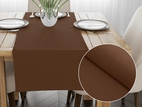 Biante Dekorační běhoun na stůl BKU-114 Čokoládově hnědý 20x140 cm