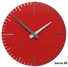 Designové hodiny 10-025 CalleaDesign Exacto 36cm (více barevných variant) Barva vínová červená-65 - RAL3003