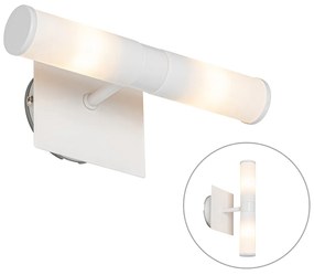 Moderní koupelnové nástěnné svítidlo bílé IP44 2-světlo - Vana