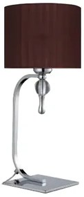 Retro stolní lampa Impress hnědá