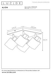 Lucide 17999/14/30 - Bodové svítidlo ALION 4xE14/25W/230V