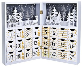 SOLIGHT LED adventní kalendář - kniha, 8x LED, 40x30cm, 2x AAA