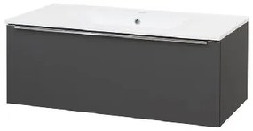 Mereo Mailo - Skříňka s umyvadlem 1010x385x476 mm, 1 zásuvka, antracit CN537