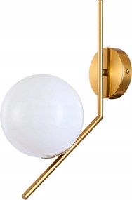 Led nástěnná lampa Moderní nástěnná lampa Kula skleněná Zlato elegantní Design