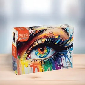 YAZZ Puzzle Barevné oko / 1000 dílků / 68 x 48 cm
