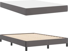 Rám postele s matrací Šedá 160 x 200 cm textil 3398641