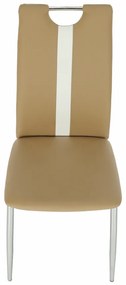 Jídelní židle Scotby (béžová + bílá). 808061