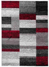 Kusový koberec Clea šedočervený 140x190cm