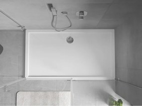Mexen Flow Slim, obdélníková sprchová vanička 160 x 100 cm, bílá lesklá, 46R101016