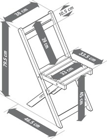 Tchibo - Balkónová jídelní souprava »Lenja« s regálem - barva: hnědá