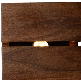 Venkovské nástěnné svítidlo ořechové dřevo 9.7 - Transfer Groove