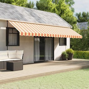 vidaXL Náhradní volán k markýze pruhy 580x20 cm [367797] Barva: žlutá a oranžová