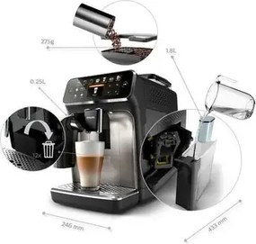 Philips Series 5400 LatteGo EP5447/90 černá / Automatický kávovar / 15