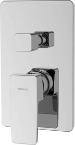 Sapho Tursi - Baterie pod omítku pro 2 spotřebiče, s tělesem, chrom TI043