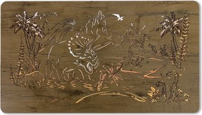 Li-Go "Dinosauři" světelný obraz 230V 100x57 cm provedení povrchu: černá s patinou